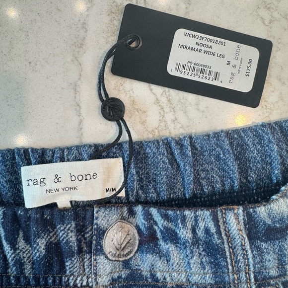 rag & bone | Jeans | Rag Bone Indigo Miramar Wide Leg Pants | Poshmark